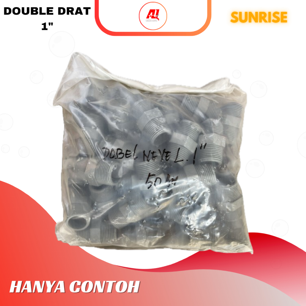 Jual Double Drat/Nepel Merk Sunrise Size 1" Perdus | ISI 50 PCS ...