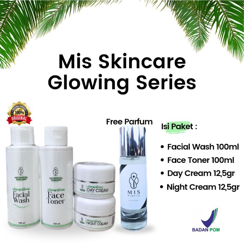 Jual Mis Skincare Glow Series Paket Glow ( Untuk Kulit Normal, Kering ...