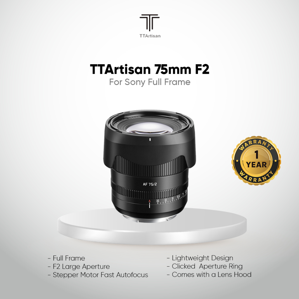 Jual TTArtisan 75mm F2 Full Frame Auto Focus Lens For Sony E-Mount ...