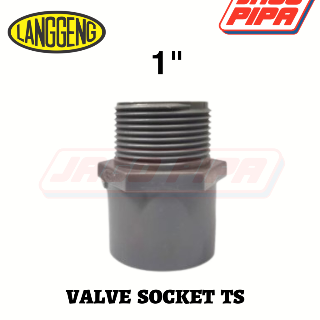 Jual Sock Drat Luar AW 1 Inch Langgeng SDL Valve Socket Fitting PVC 1 ...