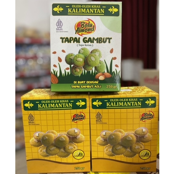 Jual Bolu Gambut Almond Tapai Bolu Almond Durian 250g Box By Dian Jaya ...