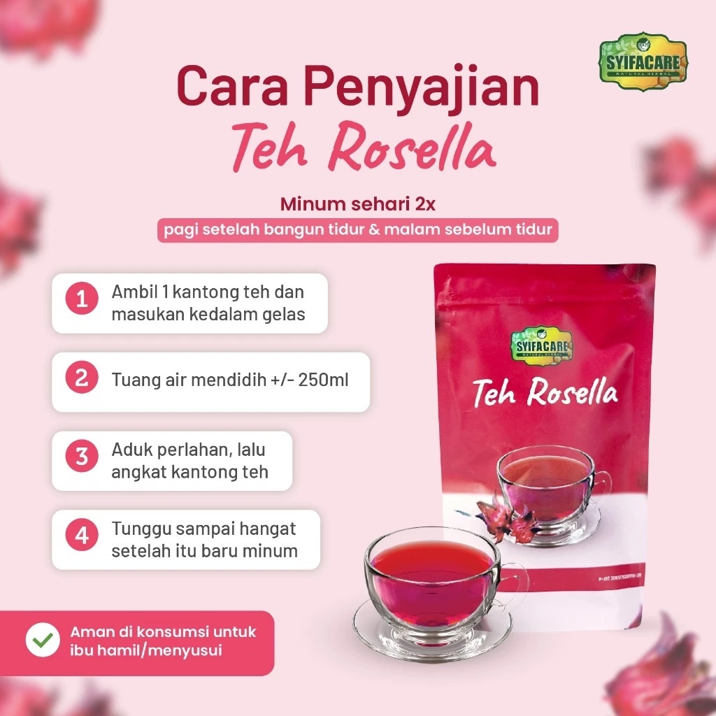 Jual Teh Bunga Rosella Syifacare Celup 100% Alami | Shopee Indonesia