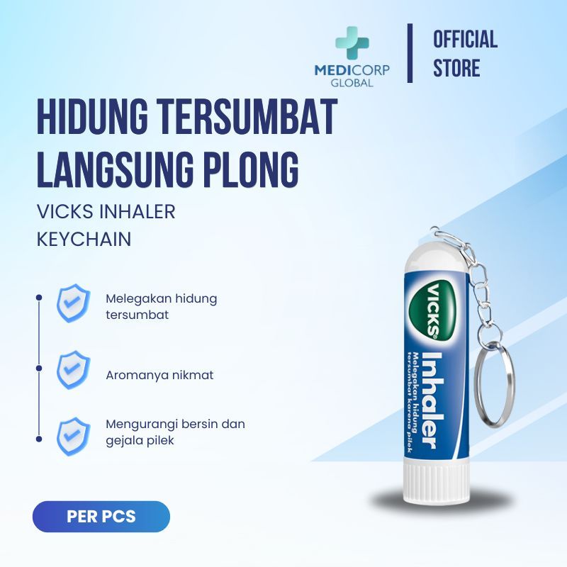 Jual [MEDICORP] Vicks inhaler 0,5 ml obat hirup pelega hidung tersumbat ...