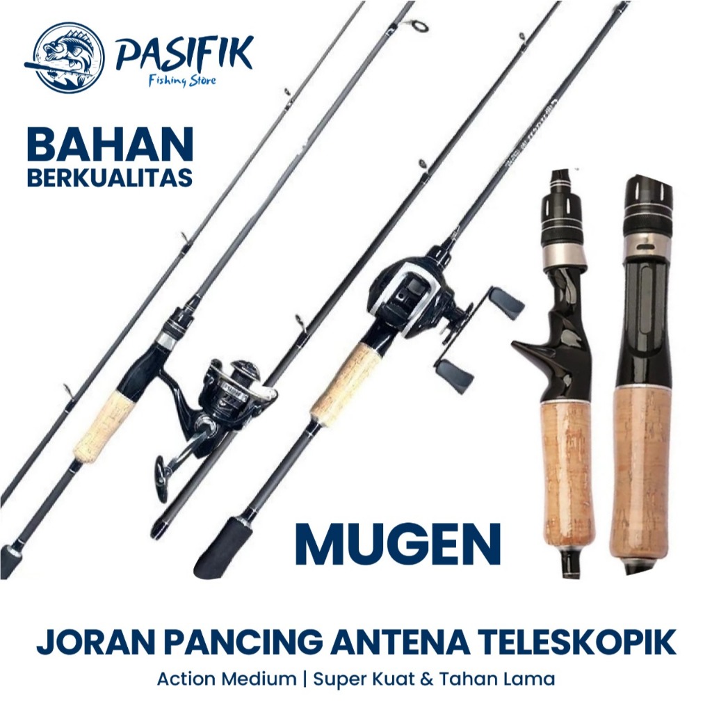 Jual Pusat Alat Pancing - 1 Set Paket Joran Pancing MUGEN Spinning ...