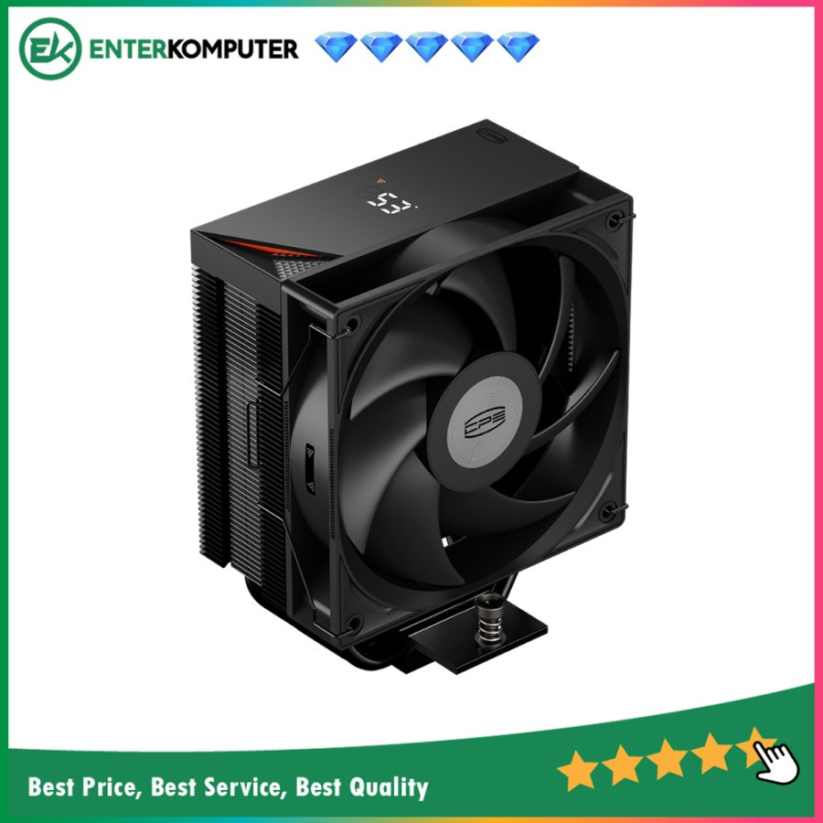 Jual PCCooler RT400 Digital Black Tower HSF CPU Cooler with Smart ...