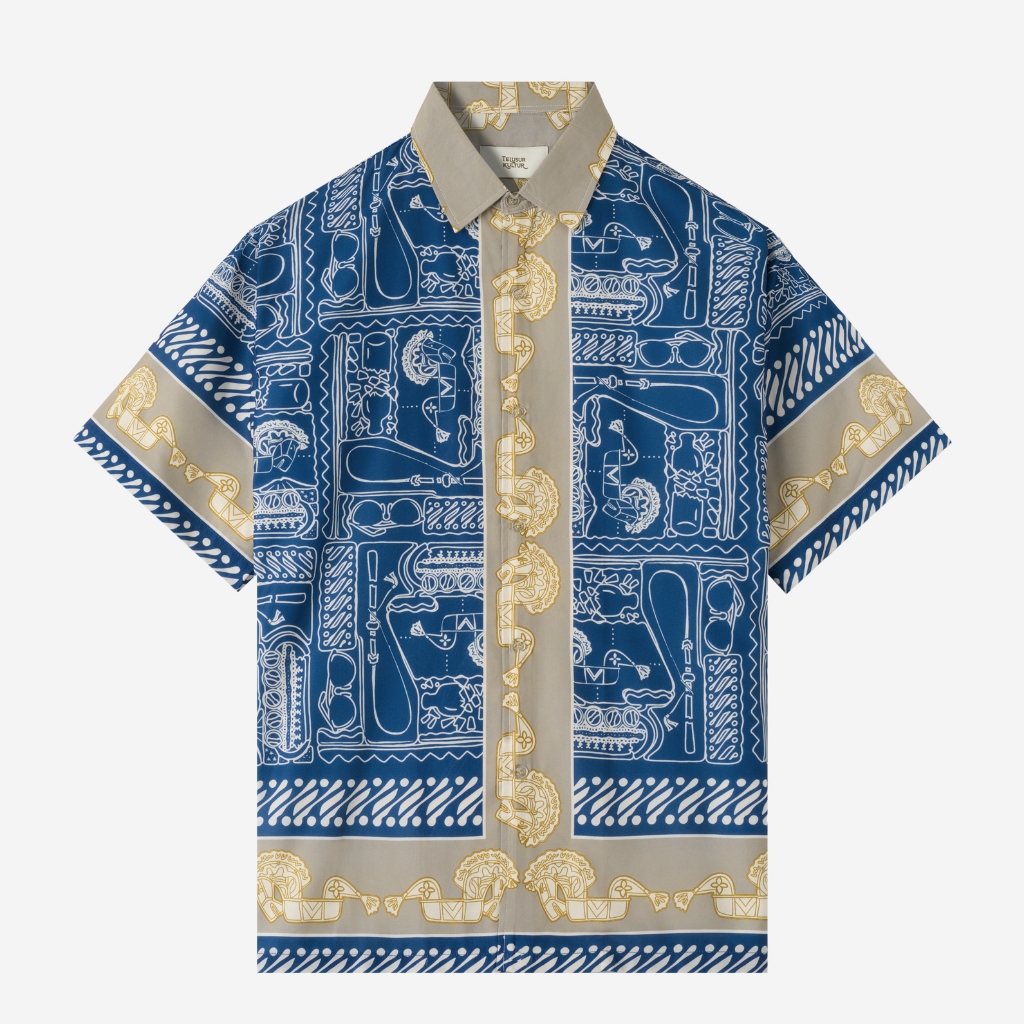Jual Telusur Kultur Batik Print - Corak Nusantara - Kuda Lumping Biru ...