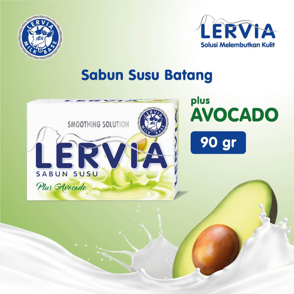 Jual LERVIA Sabun Susu Plus Avocado 90g | Shopee Indonesia