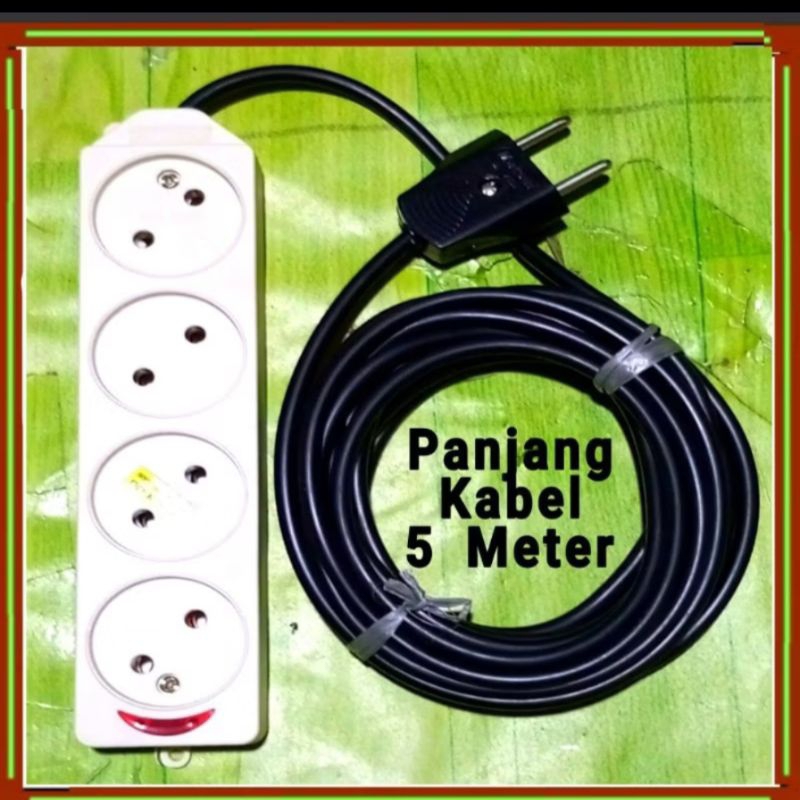 Jual STOP KONTAK COLOKAN 4 LUBANG/KABEL COLOKAN | Shopee Indonesia
