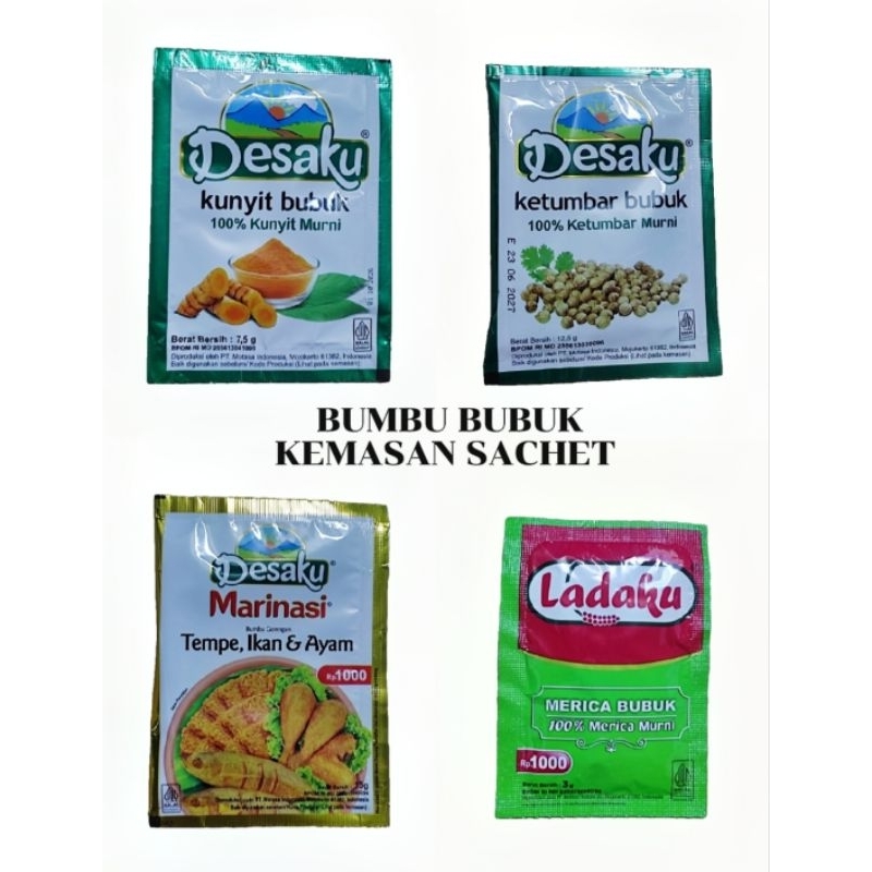 Jual Desaku Ladaku Merica Sachet Bumbu Kunyit Ketumbar Marinasi Bubuk ...
