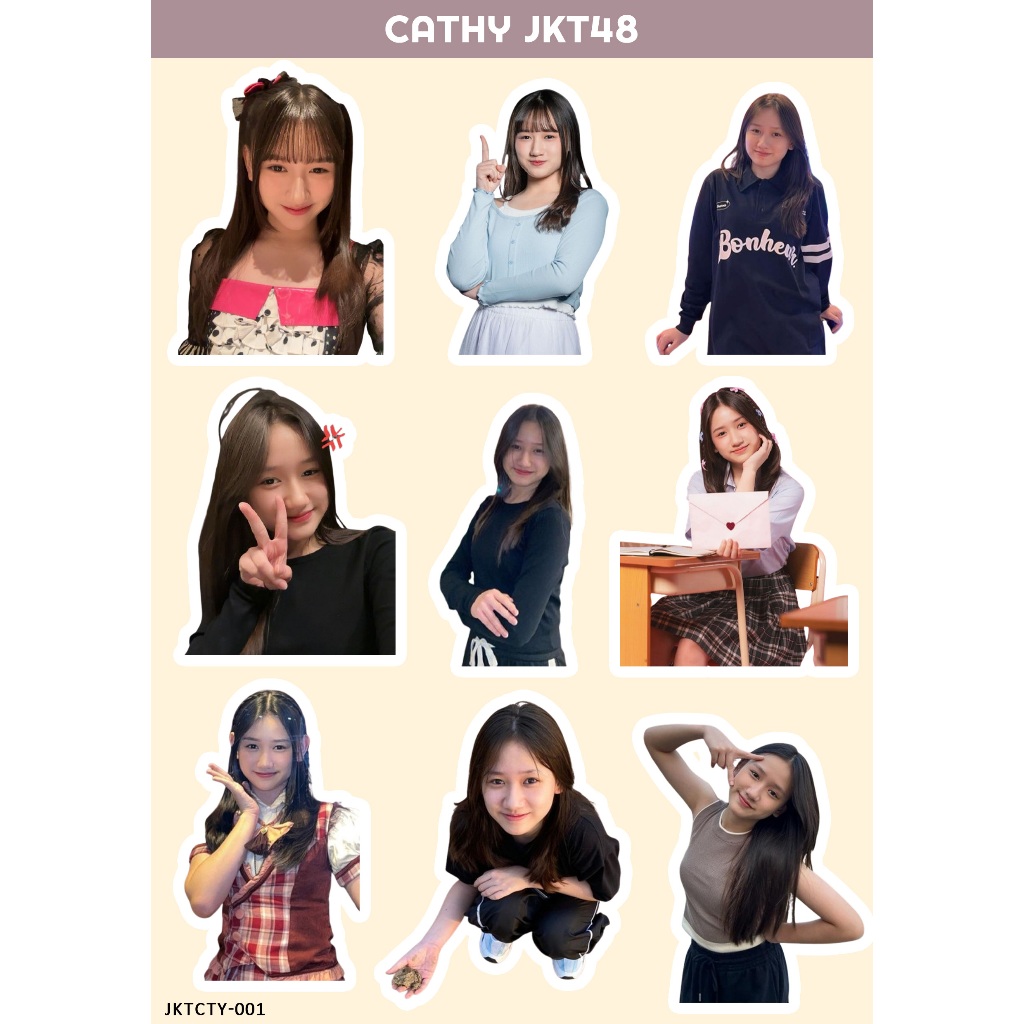 Jual CATHY STIKER JKT 48 I STIKER JKT 48 I JKT 48 NEW ERA I STIKER ...