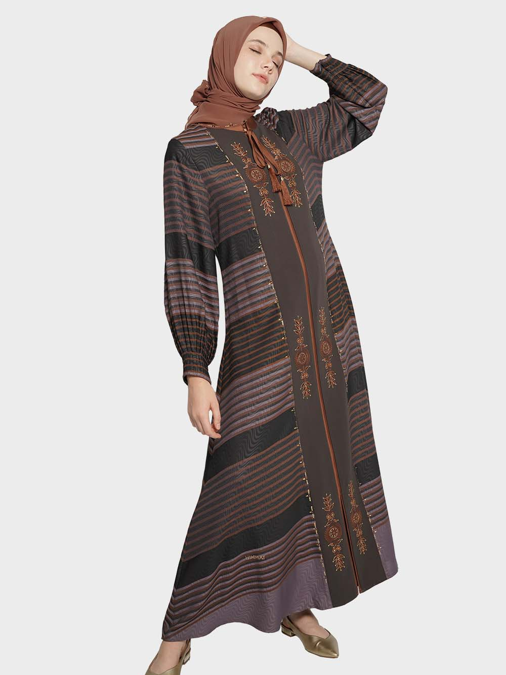 Jual HIKMAT A8966-02 - Amber Horizon Gamis Abaya Wanita | Shopee Indonesia