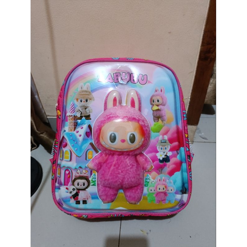 Jual tas anak sekolah tk karakter labubu 3d timbul sudah ber led tas anak perempuan | Shopee ...
