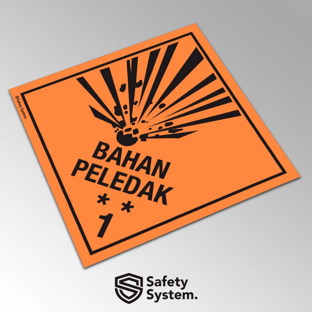 Jual Stiker Label Simbol B3 IATA Transportasi Kelas Material Bahaya ...