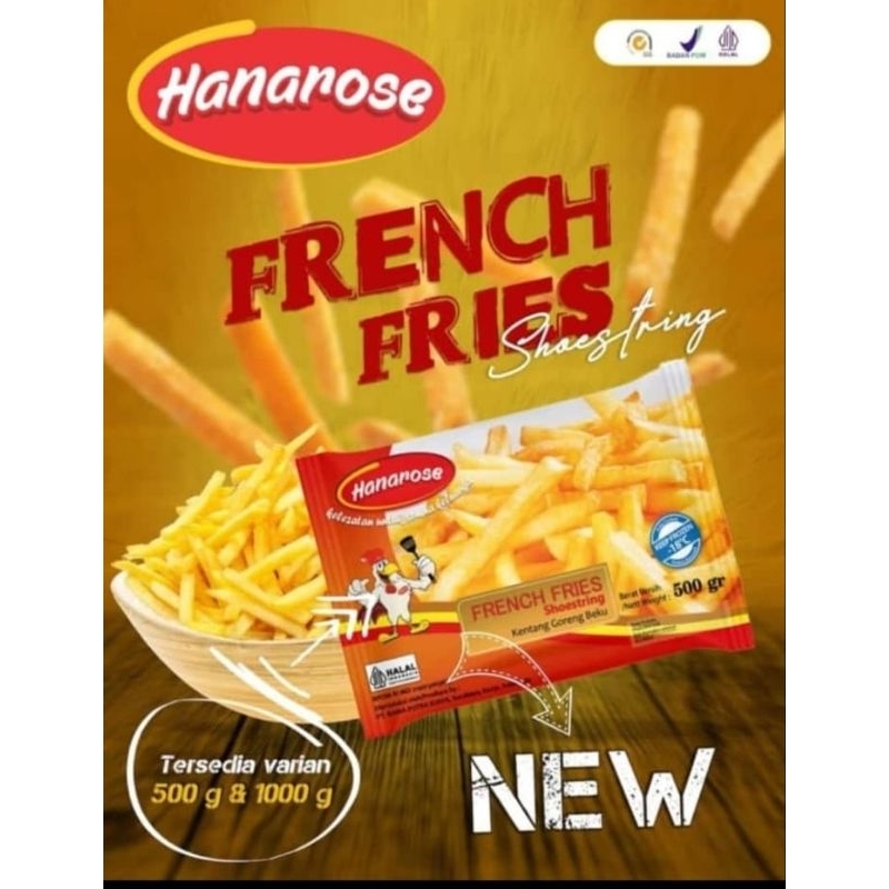 Jual HANAROSE KENTANG SHOESTRING 500G | Shopee Indonesia