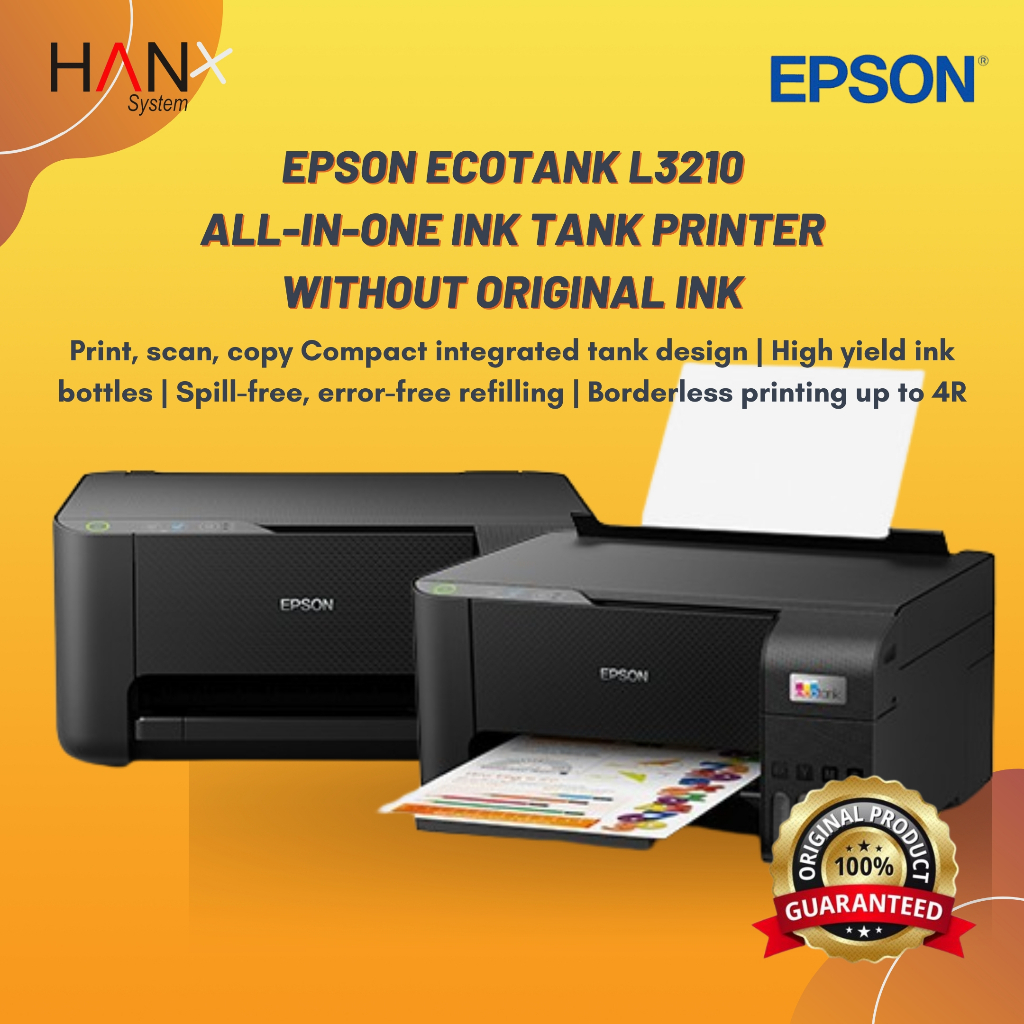Jual Epson EcoTank L3210 All-in-One Ink Tank Printer | Shopee Indonesia