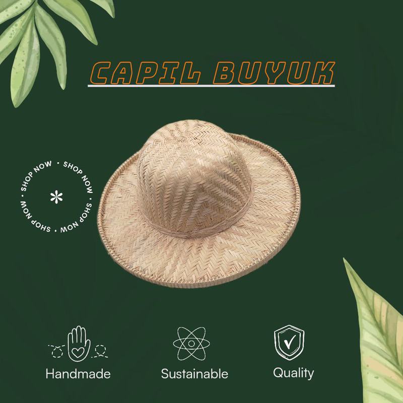 Jual Topi capil/cemplon/plenton/buyuk/jerami/topi one piece/caping ...