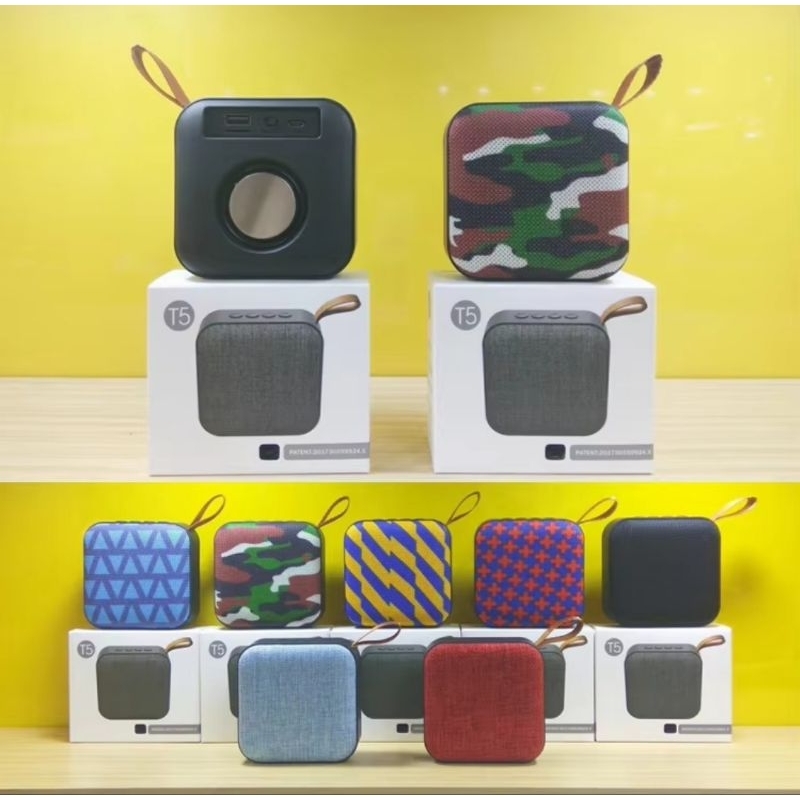Jual Speaker T5B Bluetooth Wireless Mini Music Box Portable Super Bass ...