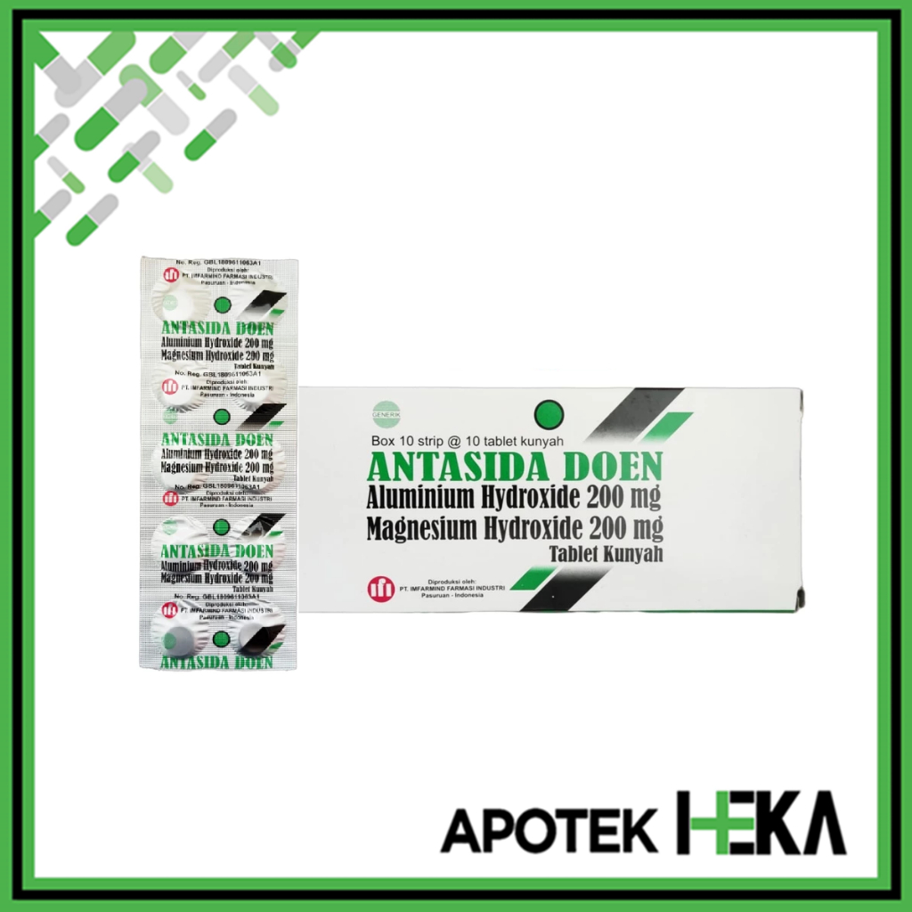 Jual Antasida Doen IFI Box isi 10x10 Tablet - Obat Lambung Maag [BOGOR ...