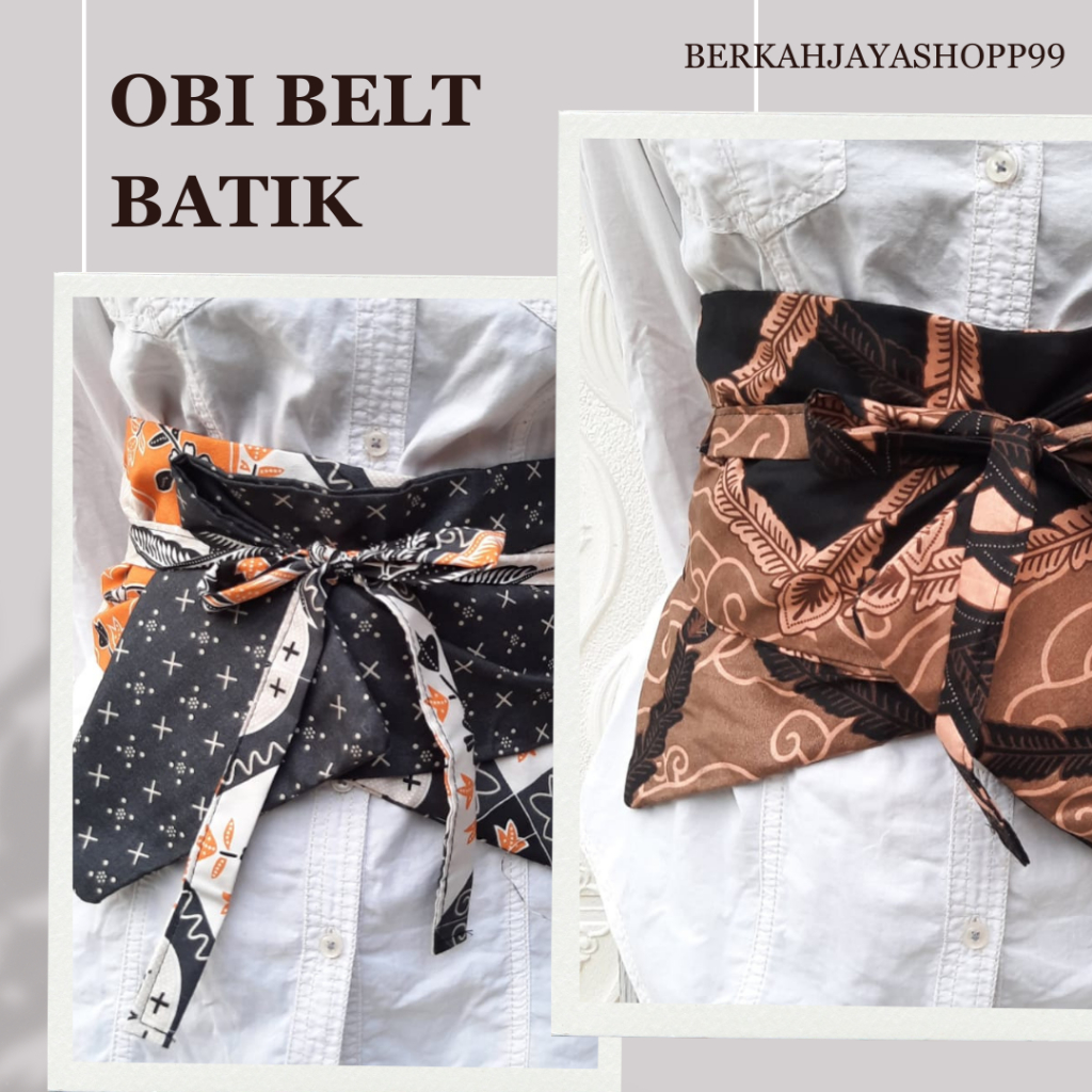 Jual Obi Belt Batik Ikat Pinggang Wanita Modern Aksesoris Kebaya Motif ...