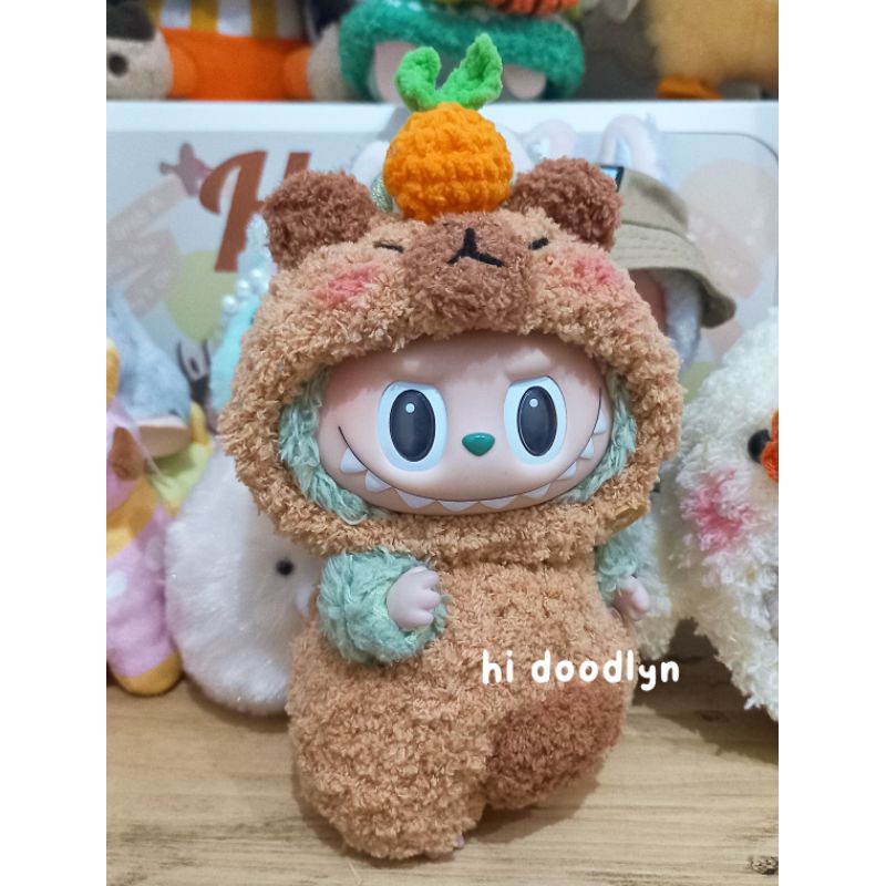 Jual [ REAL PICTURE] labubu have a seat & macarons baju capybara ...