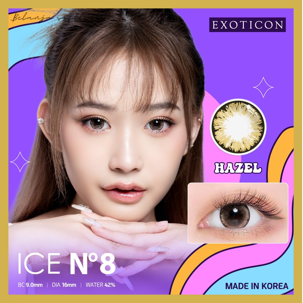 Jual {BISA COD} SOFTLENS X2 ICE N8 BY EXOTICON NORMAL & MINUS -0.50 SD ...