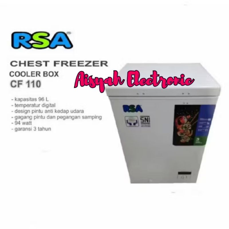 Jual CHEST FREEZER RSA 100 LITER CF-110 GARANSI RESMI | Shopee Indonesia