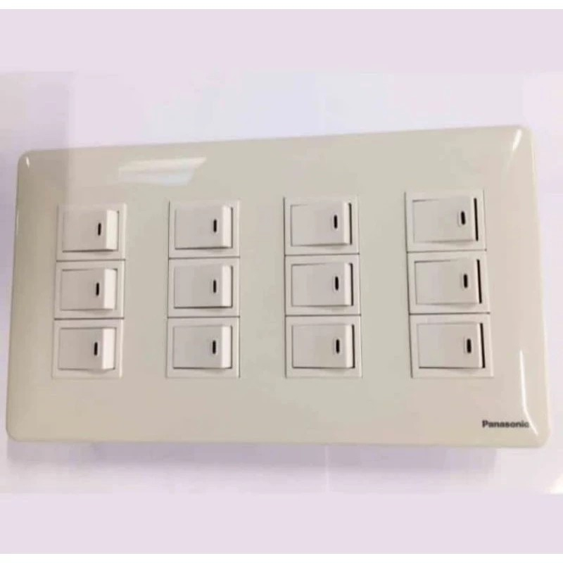 Jual Saklar 12 Gang atau Grid Switch 12 gang Panasonic Full Color ...