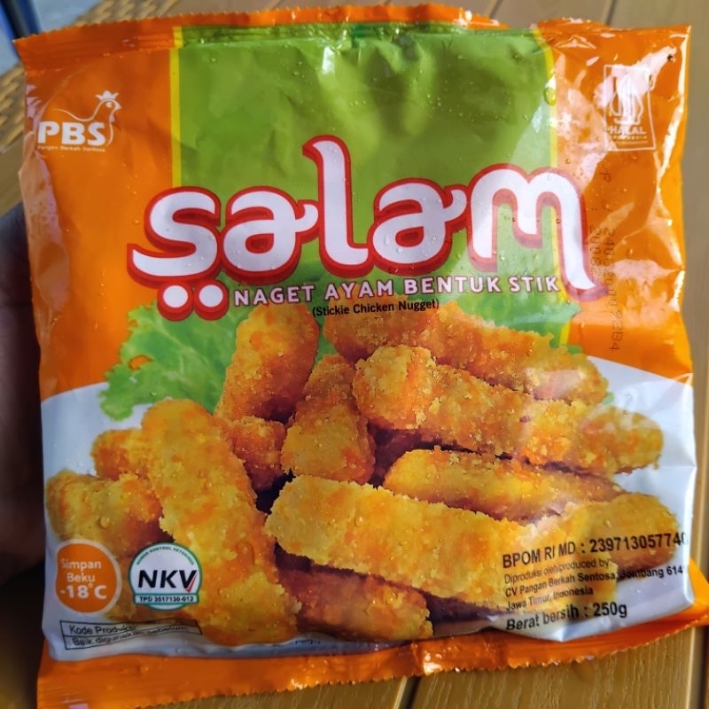 Jual NUGGET SALAM STICK 250GRAM // SALAM NUGGET STICK AYAM 250GRAM // NUGGET AYAM BENTUK STICK ...