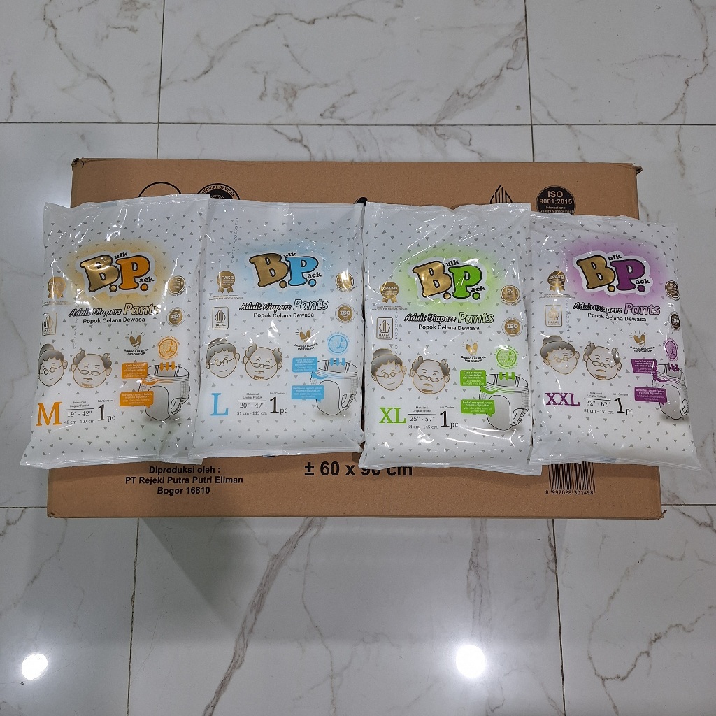 Jual BP Adult Diapers Pants ( 1 pc ) Popok Dewasa model Celana Renceng Eceran size M / L / XL ...