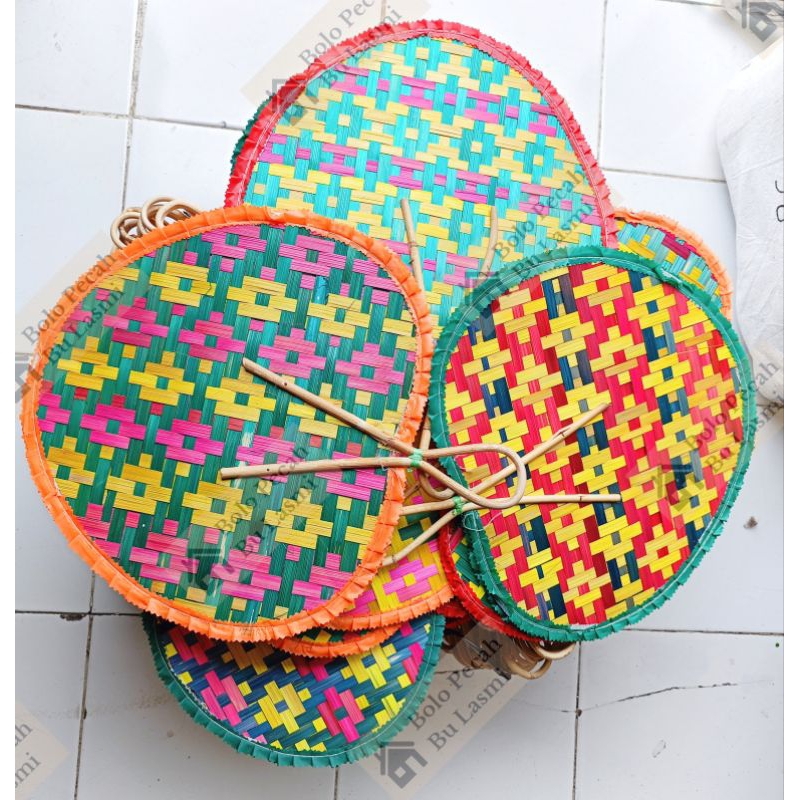 Jual Kipas JUMBO / Kipas Tangan Bambu Anyam Bulat Besar JUMBO / Kipas ...