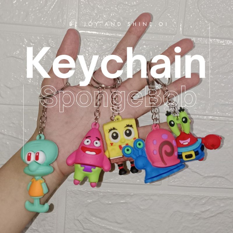 Jual Ganci Gantungan Kunci karakter SpongeBob || Keychain SpongeBob ...