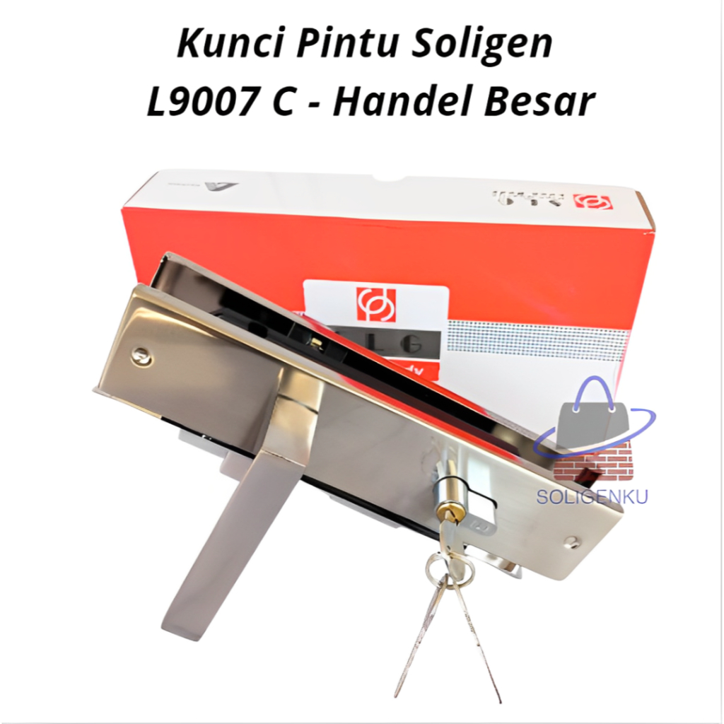 Jual Handle Gagang Kunci Pintu Rumah Set Soligen L9007 / Handle Pintu ...
