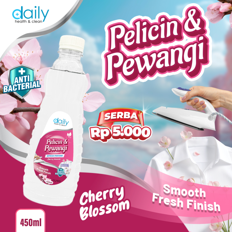 Jual Pelicin dan Pewangi Setrika Pakaian Daily 450ml | Shopee Indonesia
