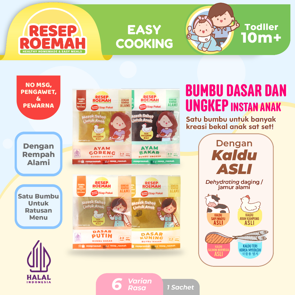 Jual Resep Roemah Bumbu Dasar dan Ungkep / Bumbu Instan Anak / Kids ...