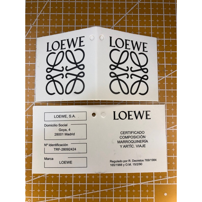 Jual LOEWE TAG SUPER PREMIUM TEBAL 260GSM CO 1X DI KIRIM 600PCS ...