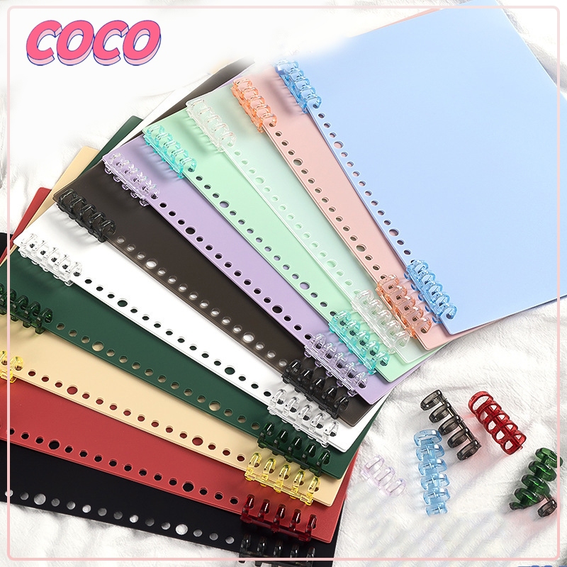 Jual Binder A5 B5/DIY plastik binder cover/warna permen cover binder A5 B5 sampul binder - coco ...