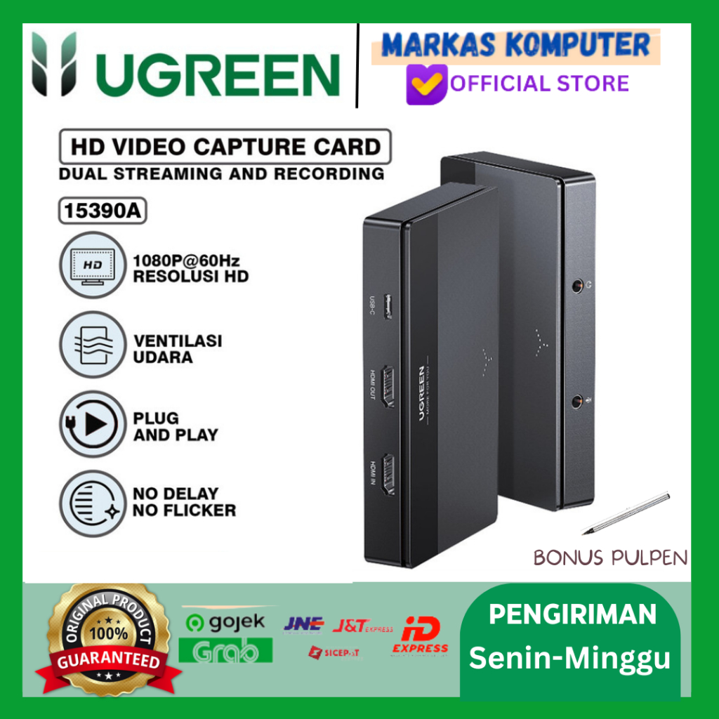 Jual UGREEN Video Capture Card HDMI 4K@60Hz For Game Streaming Record ...