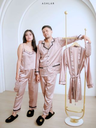 Jual ASHLAR Piyama Couple 3in1 Modda (Termasuk Kimono) | Seserahan ...