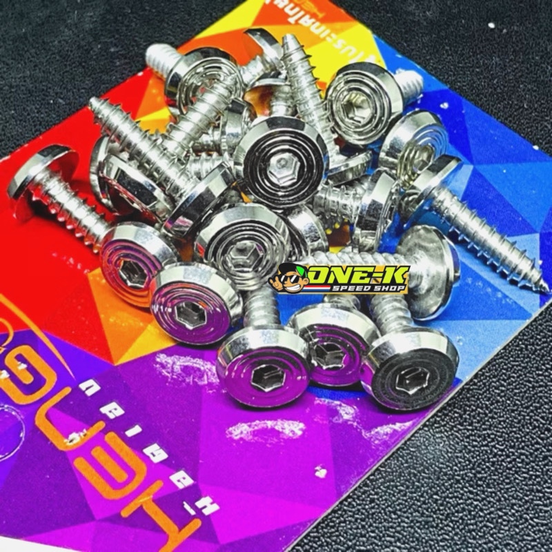 Jual Probolt Baut Body Yamaha Spiral datar slash Stainless Heng Thailand Original MIO NOUVO FINO ...