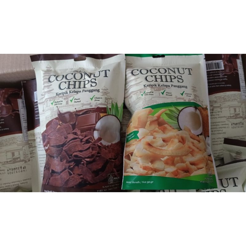 Jual Merubali Coconut chips 50gr keripik 2 Varian rasa : original dan ...