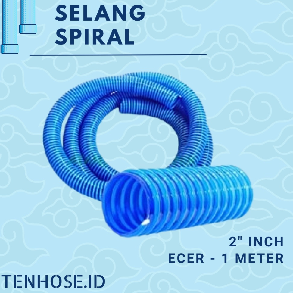 Jual Selang Spiral Hisap 2 Inch Jual per Meter 1 Meter Selang Air HIsap ...
