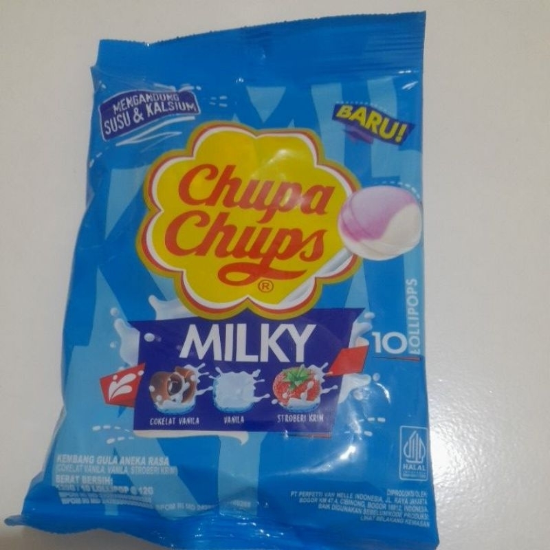 Jual Permen Chupa Cups Milky isi 10 Lollipops | Shopee Indonesia