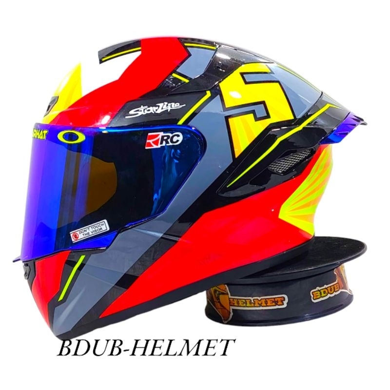 Jual Helm full face TTC course TT course kbr jaume masia paket ganteng ...