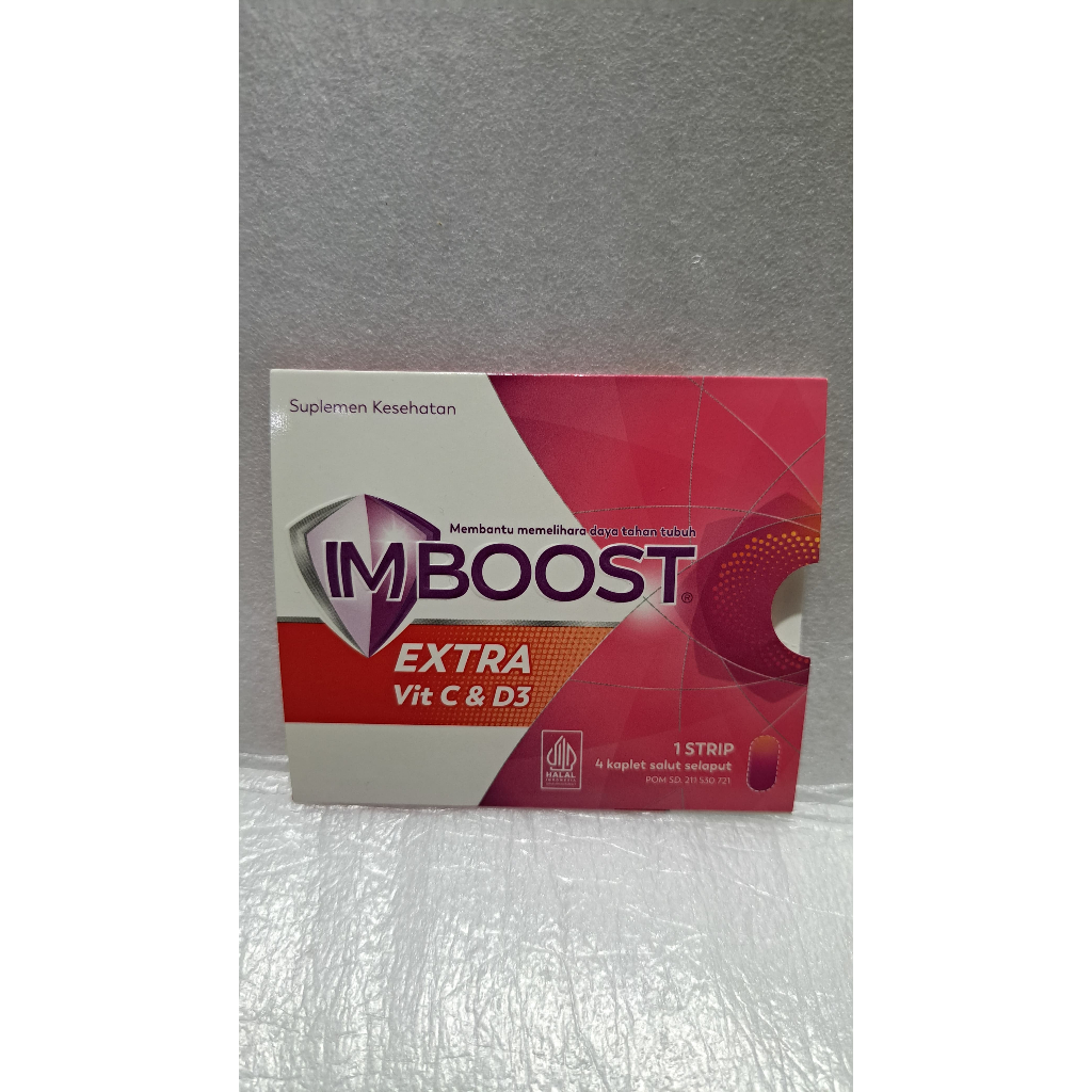 Jual IMBOOST EXTRA VIT C & D3/ Suplemen Makanan - 4 Tablet | Shopee ...