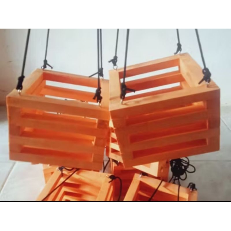 Jual pot kayu anggrek + tali 20 cm | Shopee Indonesia