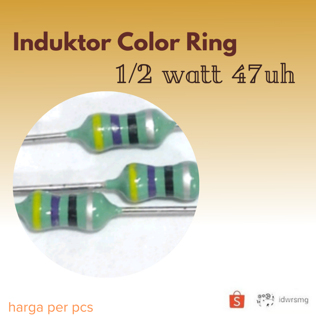 Jual Induktor Axial 47uH 0.5watt Induktor Color Ring 47 uH 1/2 watt ...
