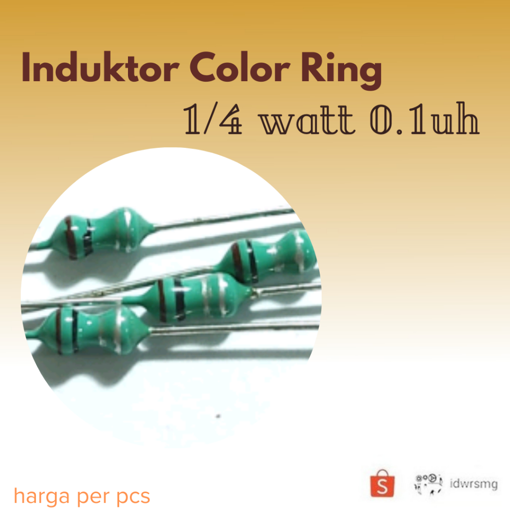 Jual Induktor Axial 0.1uH Induktor Color Ring 100nH 1/4 watt Kumparan Lilitan | Shopee Indonesia