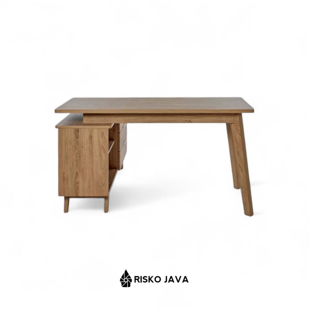 Jual Meja Belajar + Cabinet Kayu Jati / Meja Kerja Minimalis / Meja ...