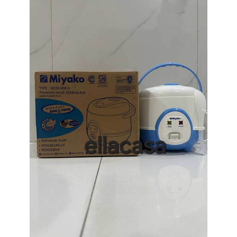 Jual Magic Com Miyako MCM 606A / Rice Cooker Miyako 0.6L 3in1 / Penanak ...