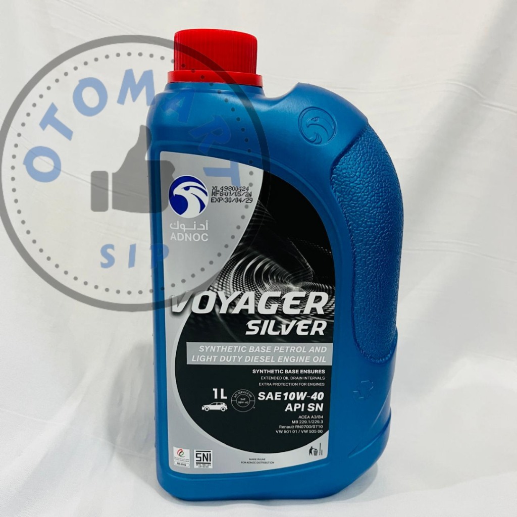 Jual Adnoc Voyager Silver 10W-40 API SN 1 Liter | Shopee Indonesia